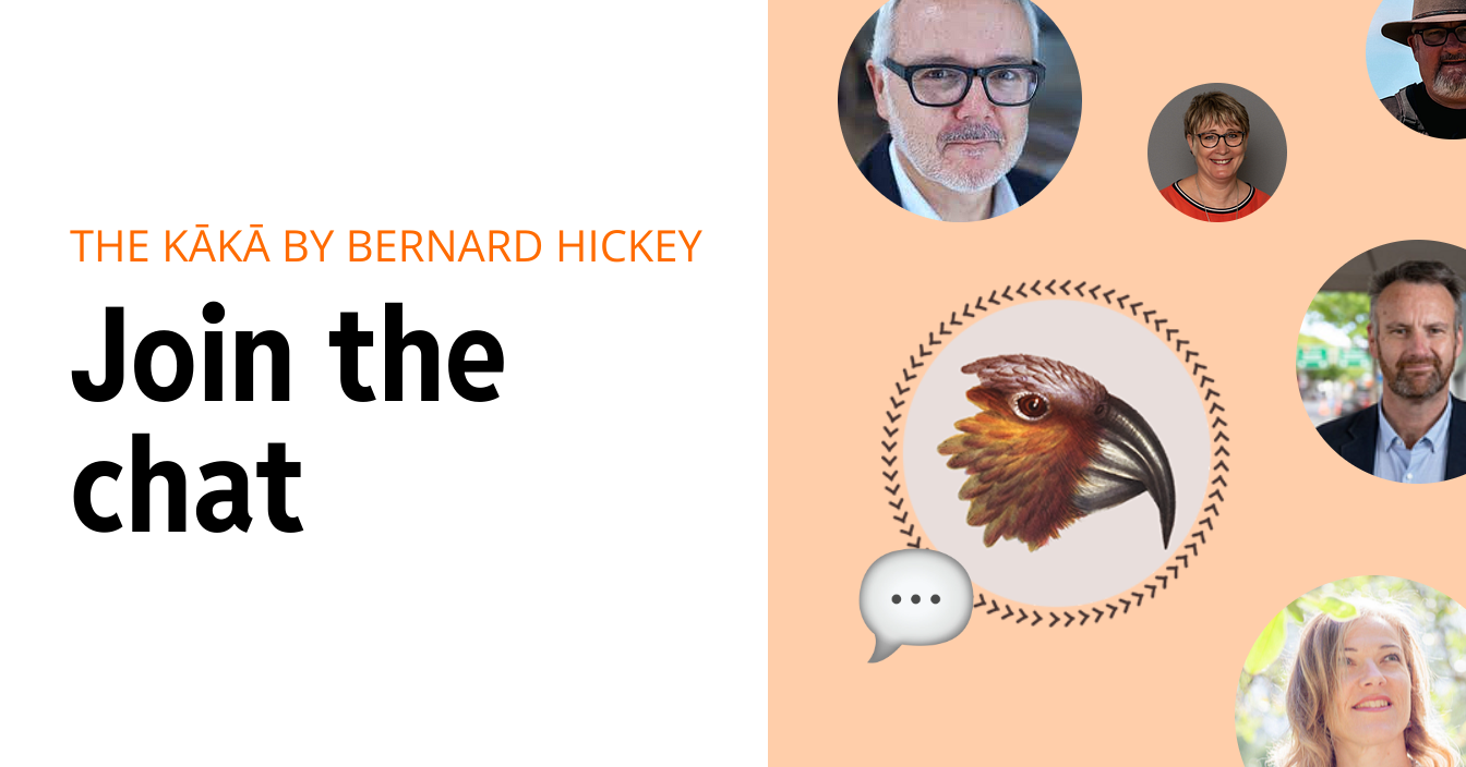 The Kākā by Bernard Hickey chat