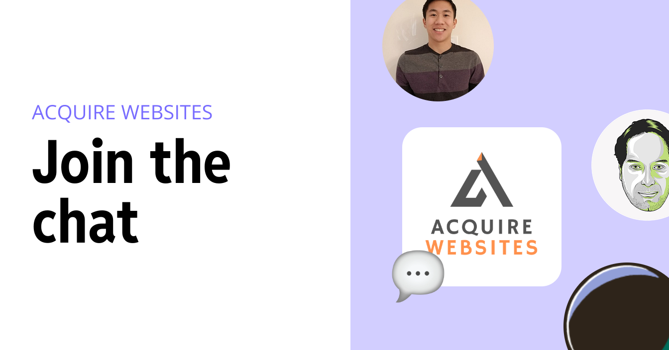 Acquire Websites chat