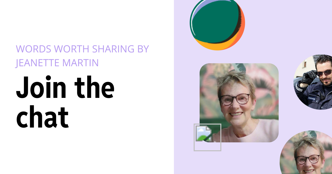 Words Worth Sharing by Jeanette Martin chat