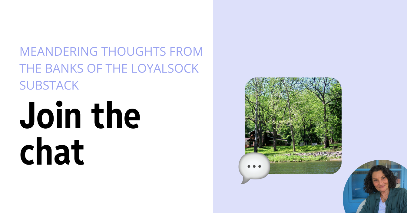 Meandering thoughts from the banks of the Loyalsock Substack chat