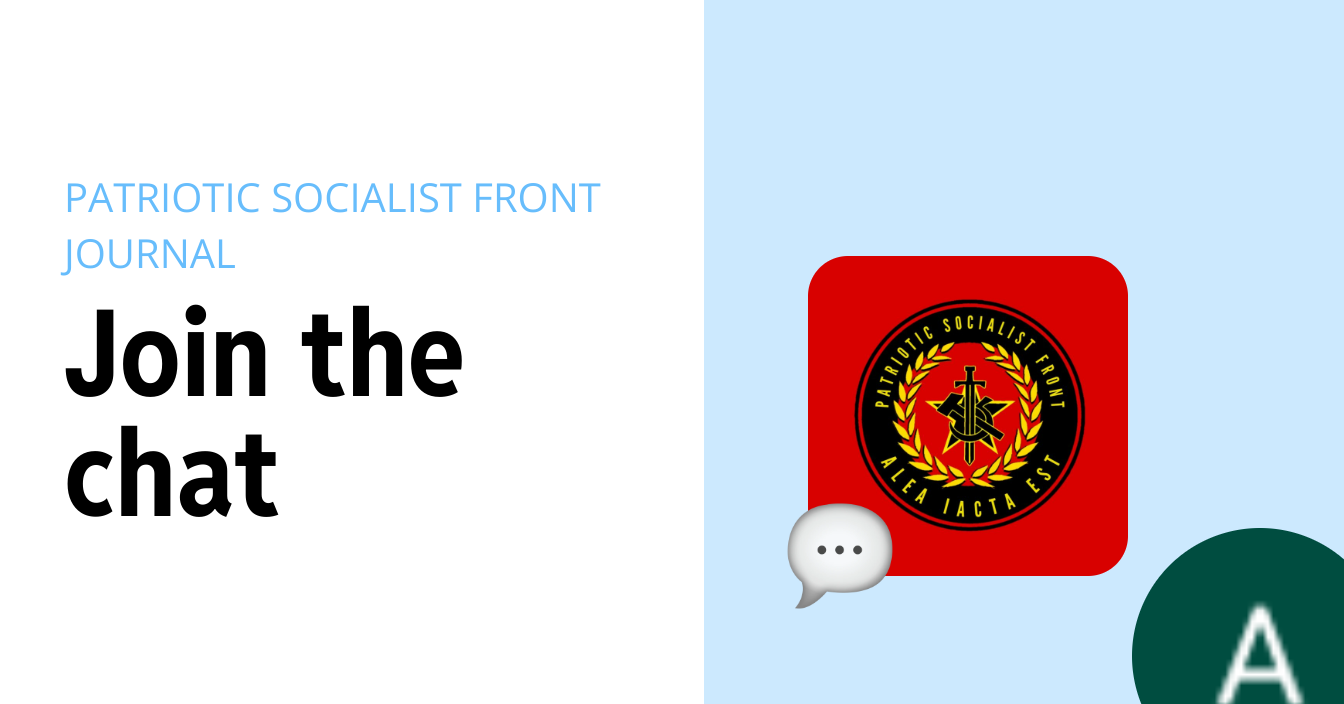 Patriotic Socialist Front Journal chat