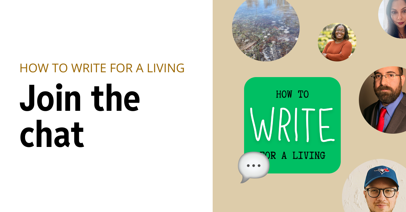How to Write for a Living chat