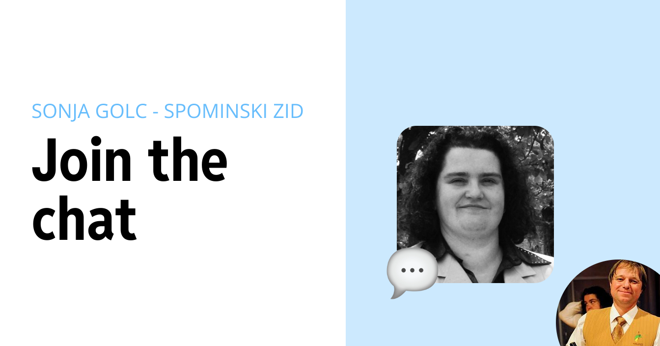Sonja Golc - spominski zid chat