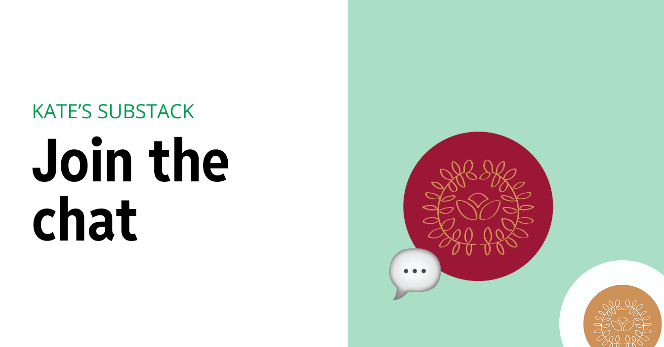 Kate’s Substack chat