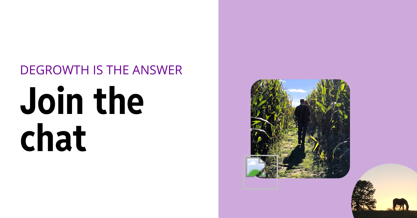 Degrowth is the Answer chat
