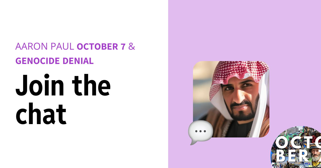 AARON PAUL'S Anti-Genocide Substack chat