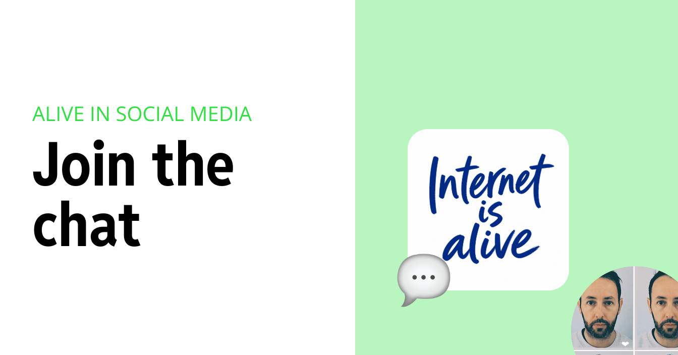 Alive in Social Media chat