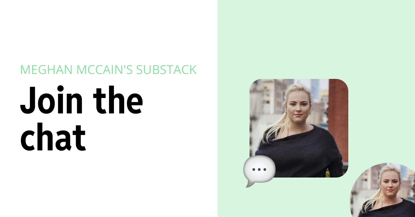 Meghan McCain's Substack chat