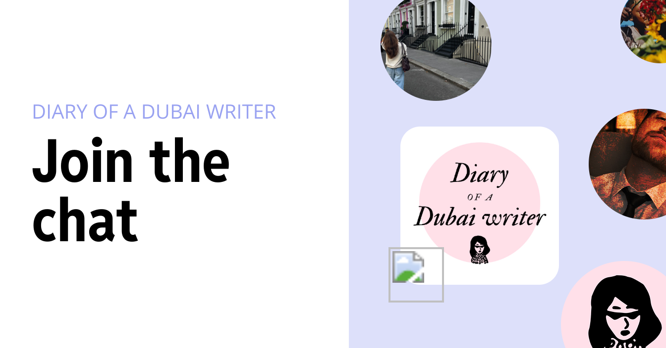 Diary of a Dubai Writer chat
