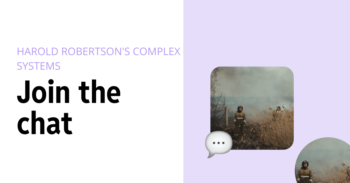 Harold Robertson's Complex Systems chat