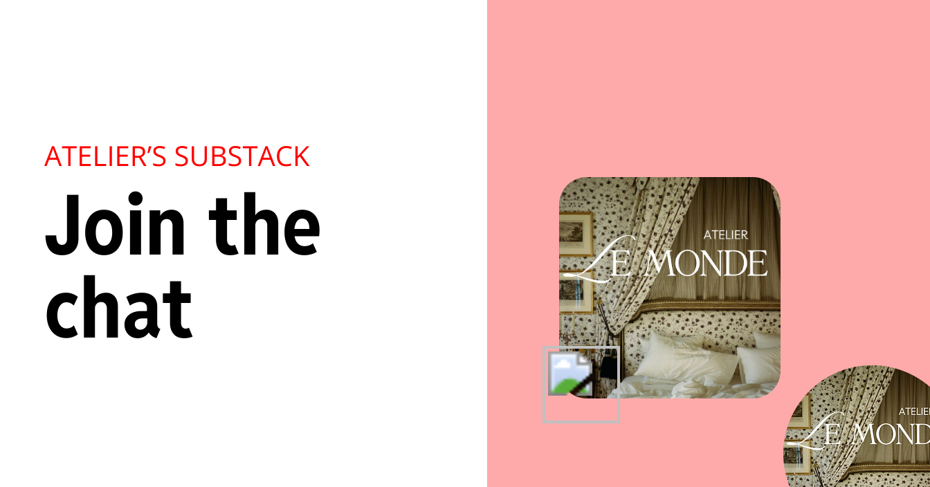 Atelier’s Substack chat