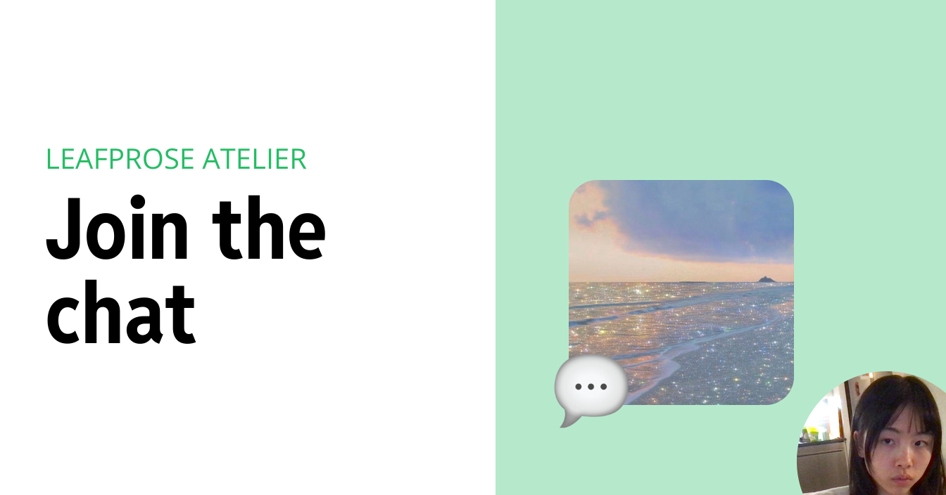 leafprose atelier chat