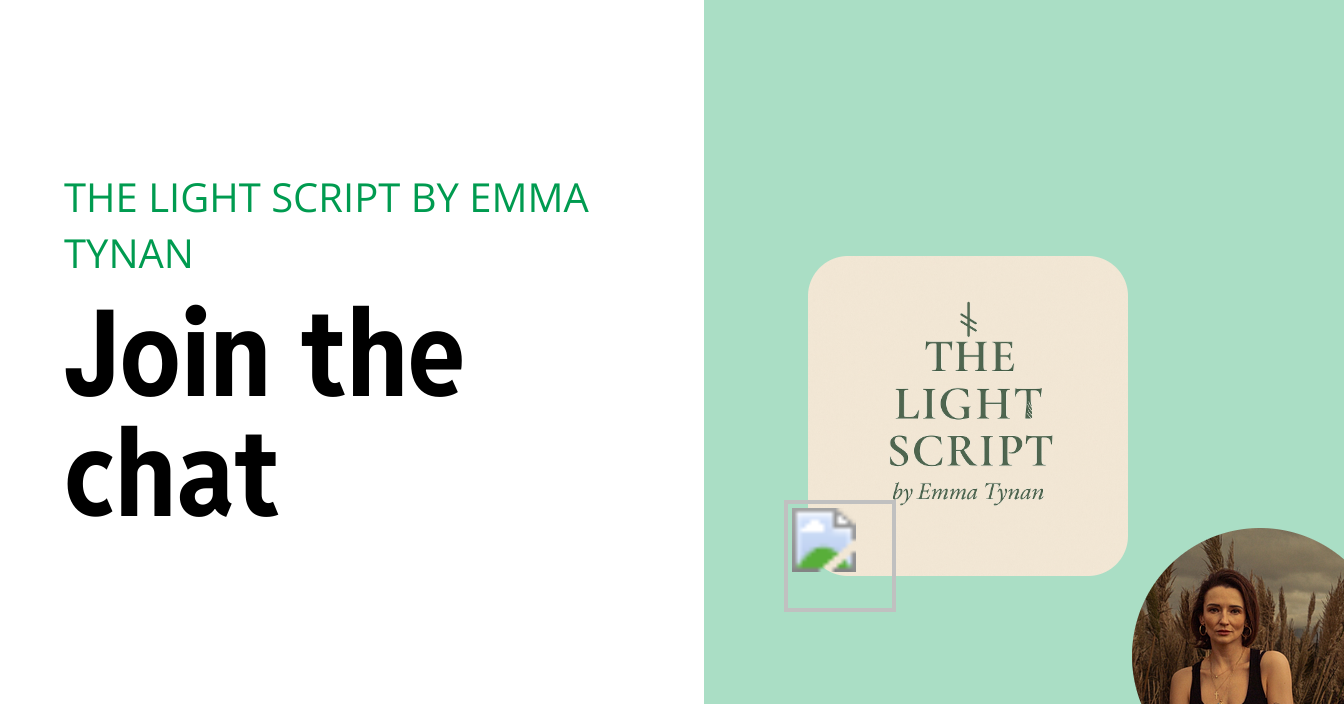 The Light Script by Emma Tynan chat