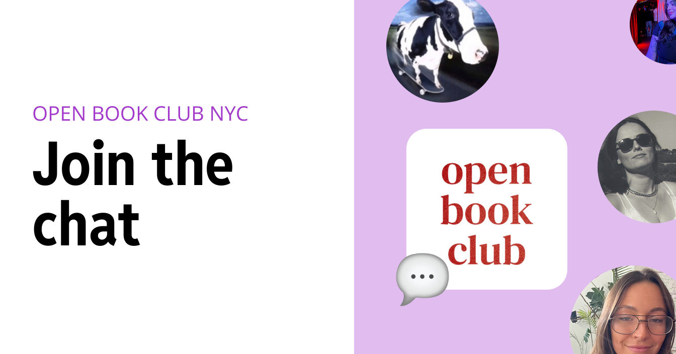 Open Book Club NYC chat