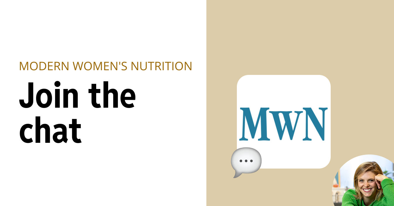 Modern Women's Nutrition chat