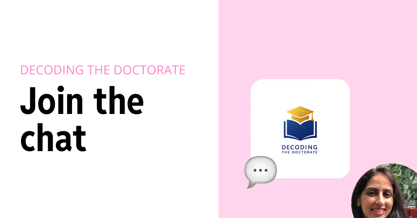 Decoding The Doctorate chat