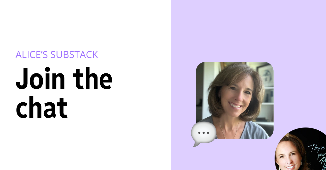 Alice’s Substack chat