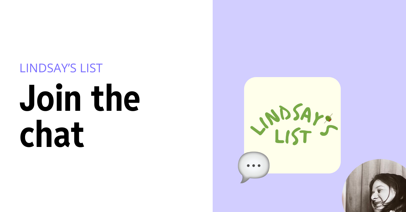 Lindsay’s List chat
