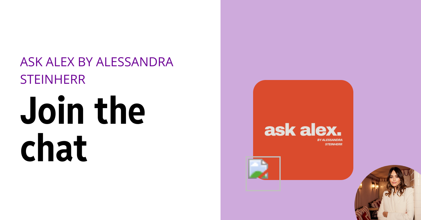 Ask Alex by Alessandra Steinherr chat
