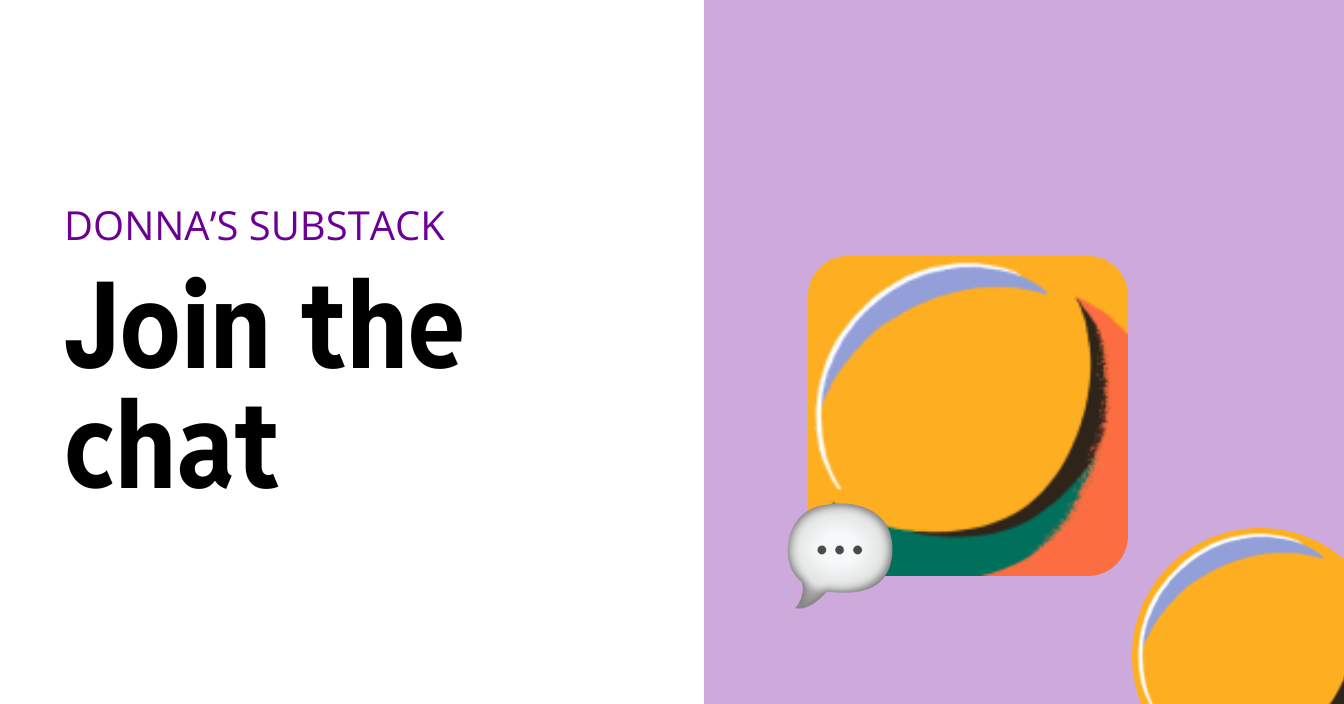Donna’s Substack chat
