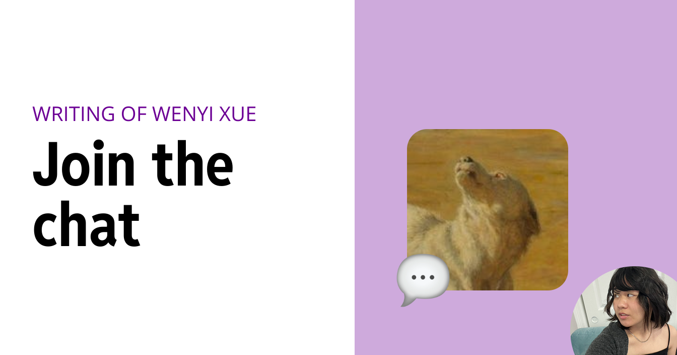 writing of wenyi xue chat