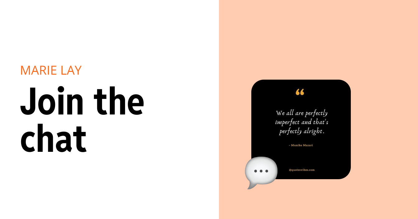 Marie’s Substack chat