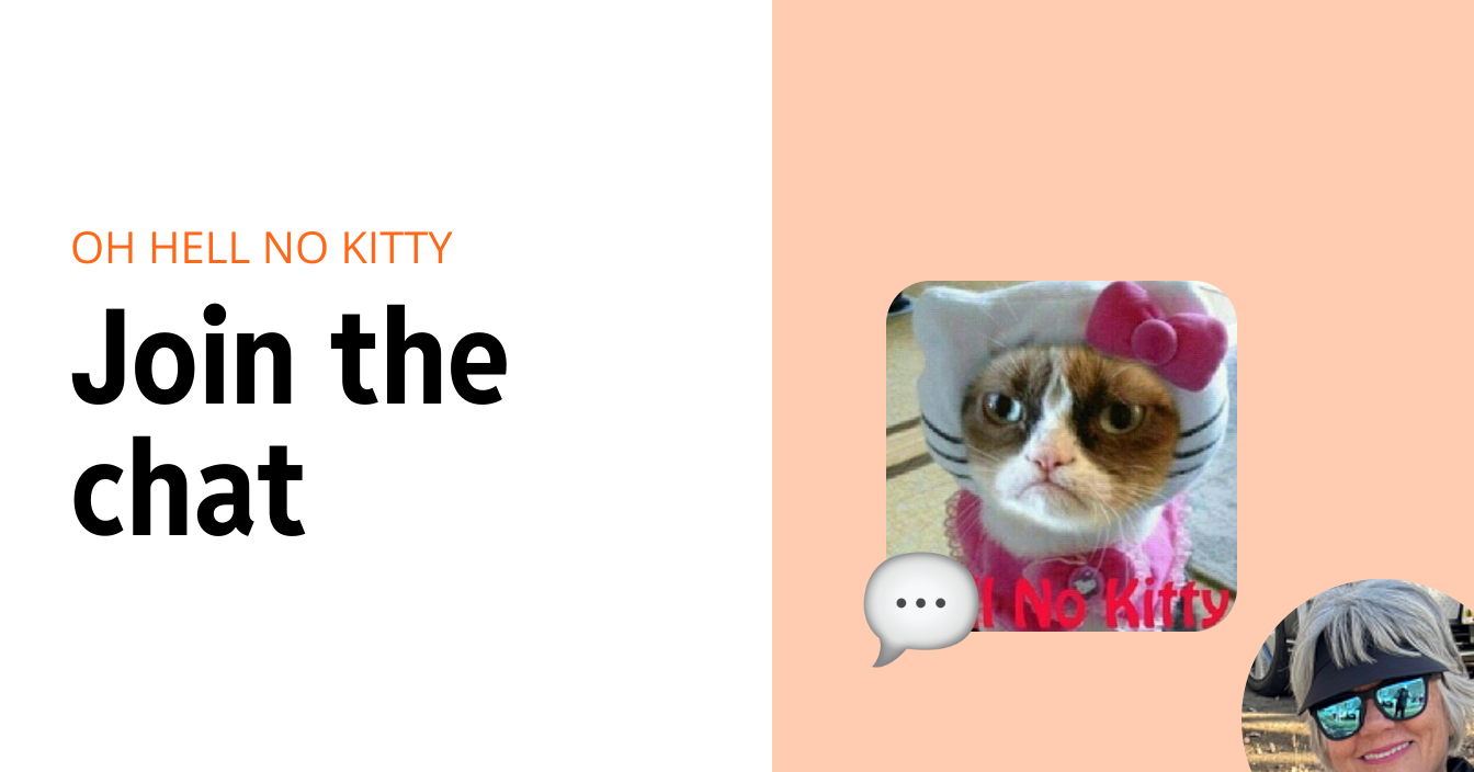 Oh Hell No Kitty chat