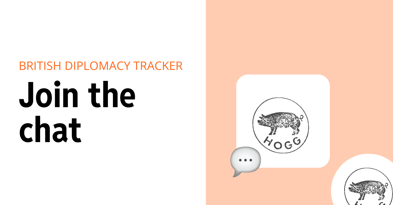 British Diplomacy Tracker chat