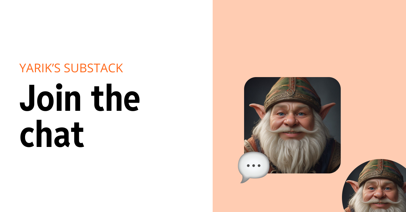 Yarik’s Substack chat