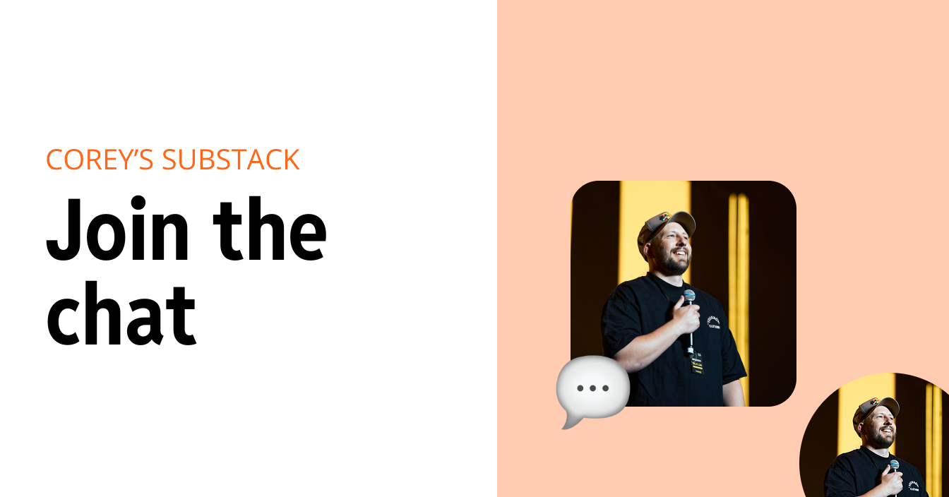 Corey’s Substack chat