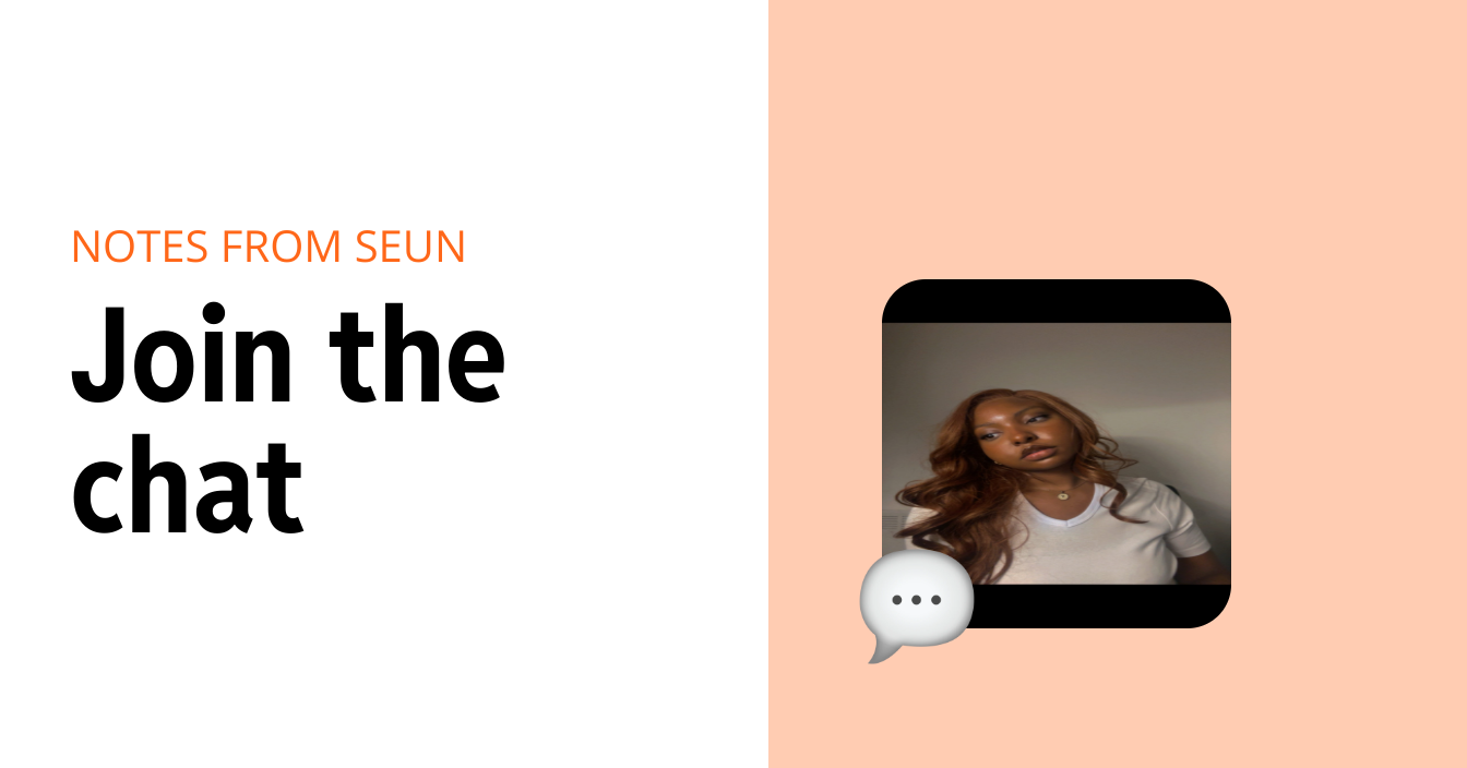 Seun’s Substack chat