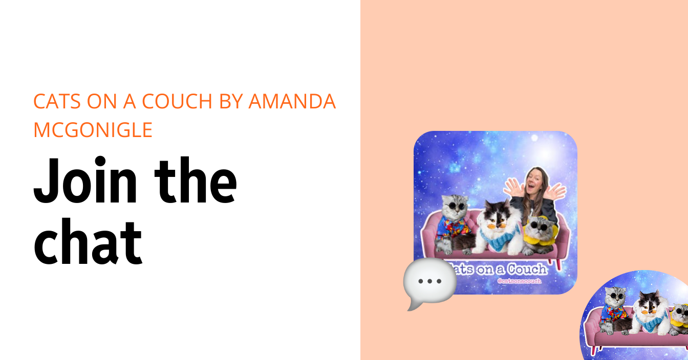 Cats on a Couch by Amanda McGonigle chat