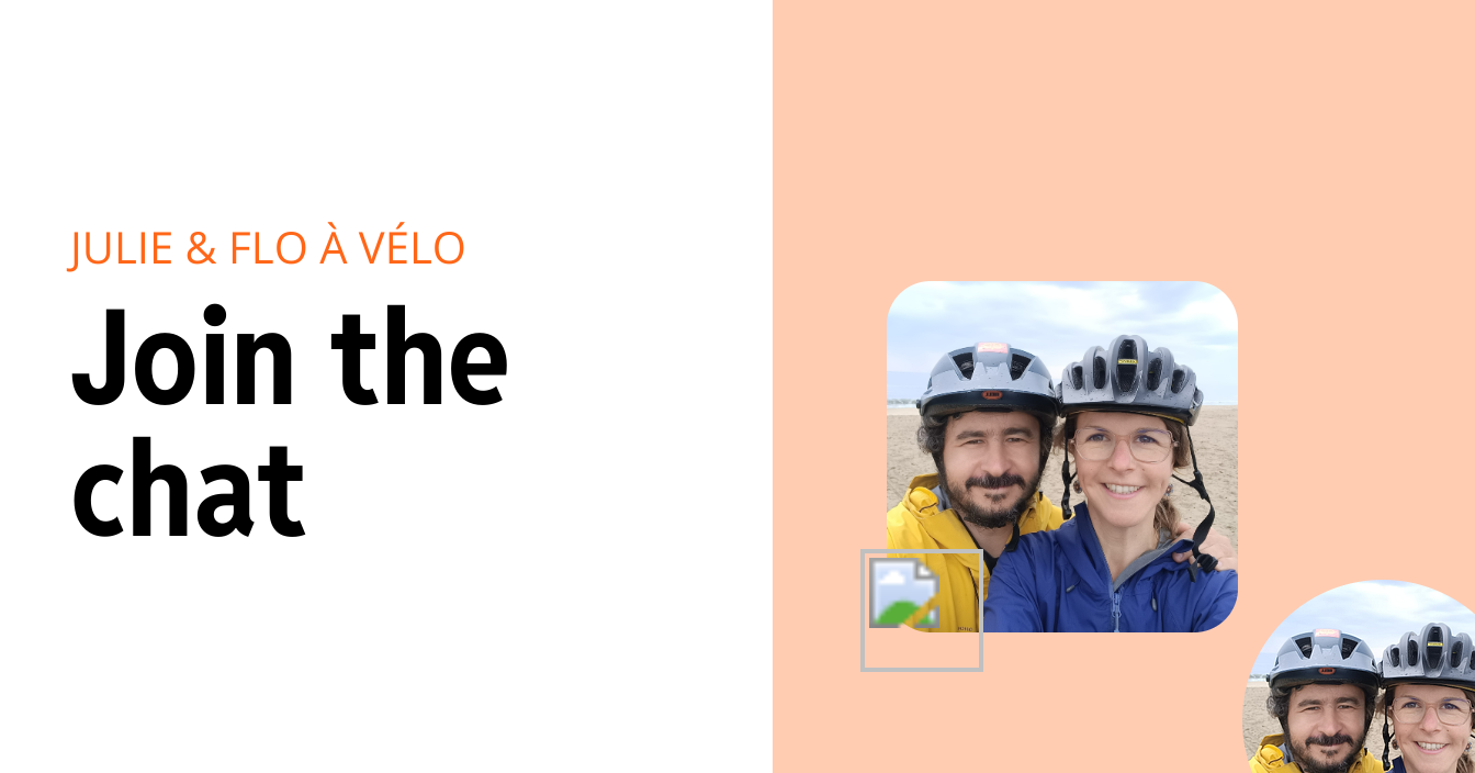 Julie & Flo à vélo chat
