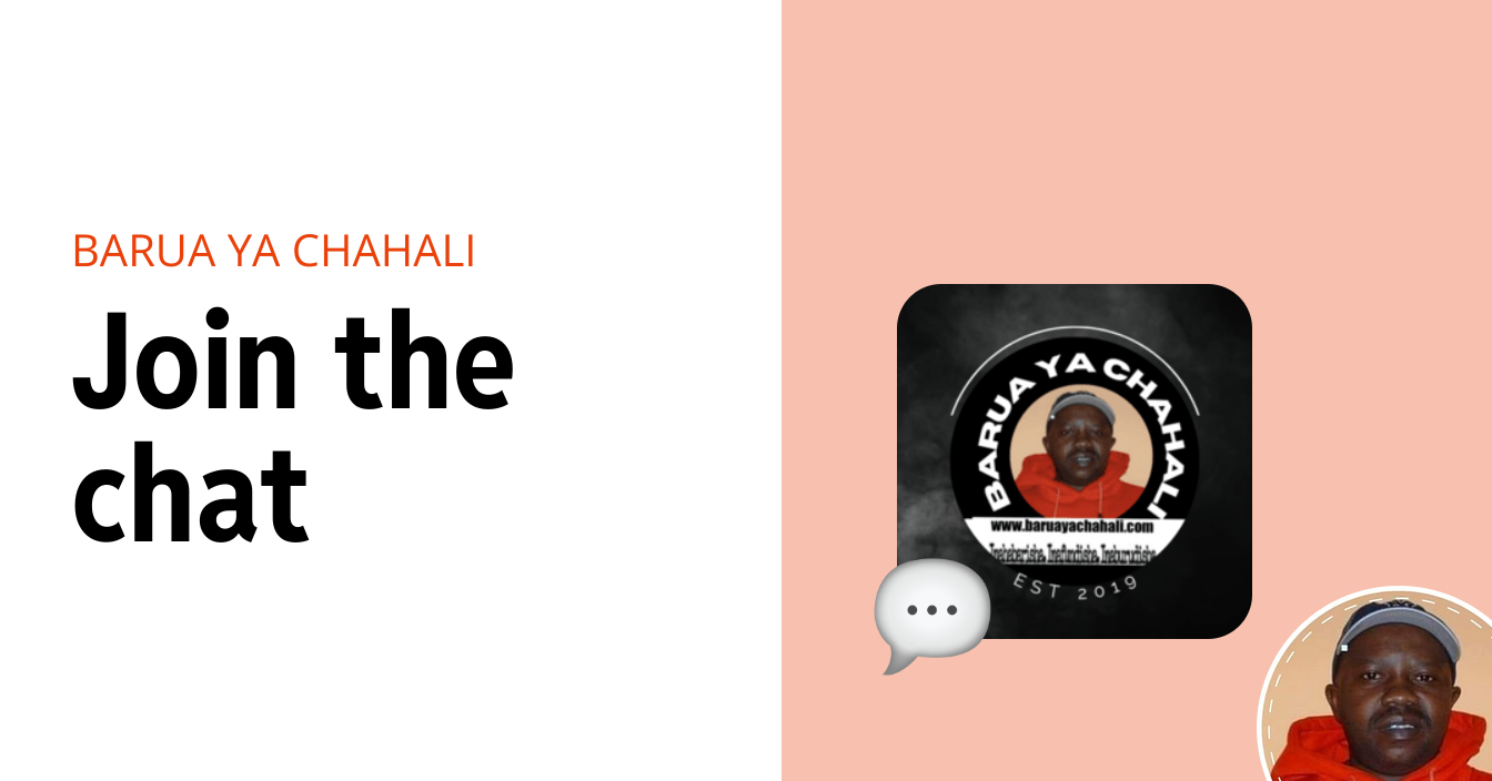 Barua Ya Chahali chat