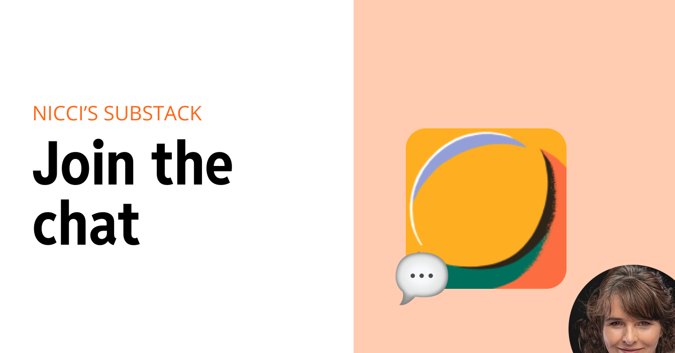 Nicci’s Substack chat