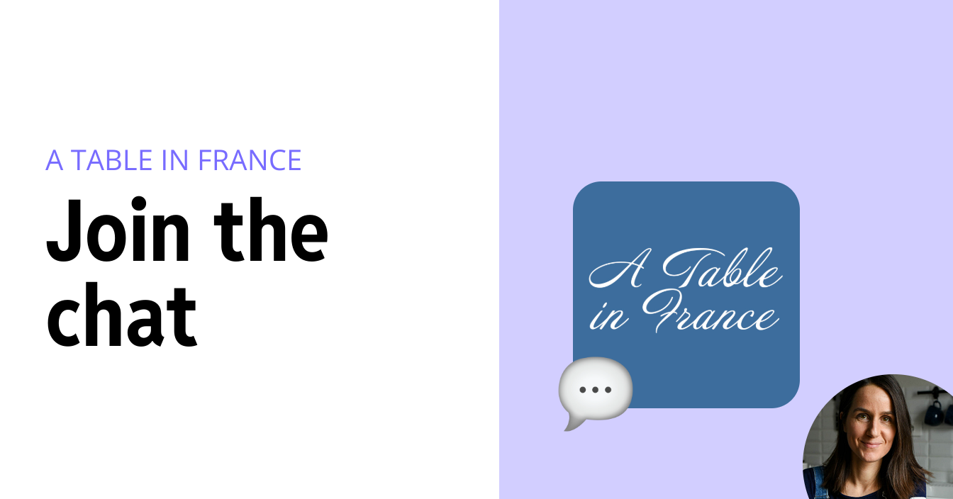 A Table in France chat