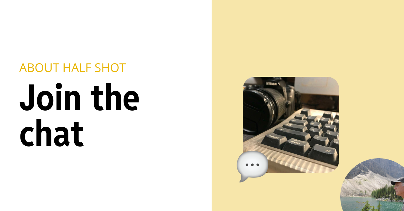 About half shot chat