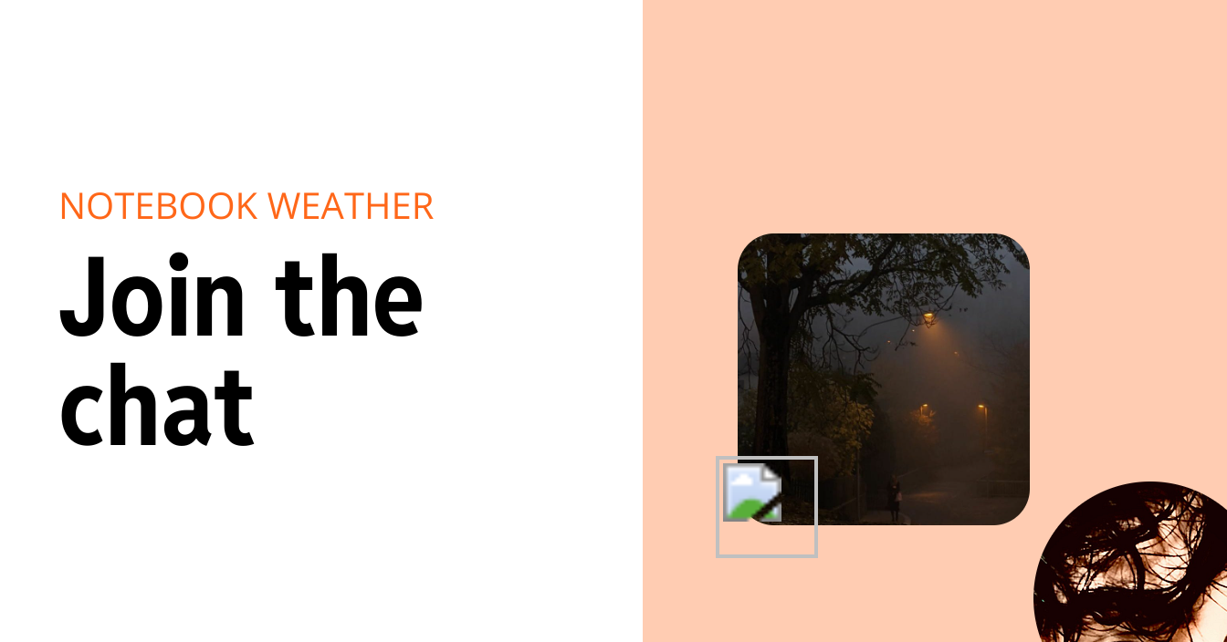 notebook weather chat