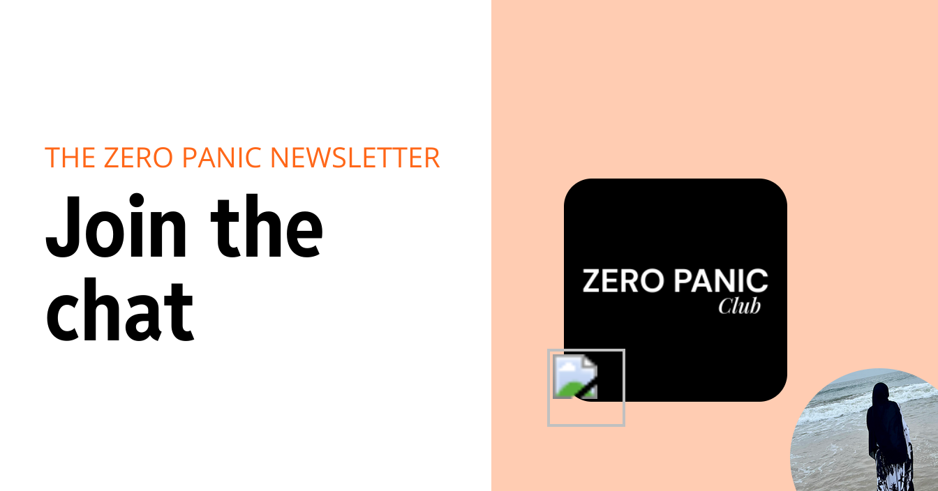 The Zero Panic Newsletter chat