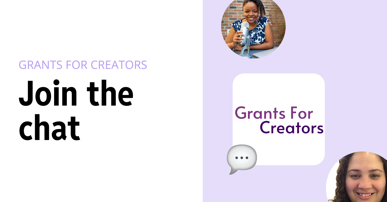 Grants For Creators chat