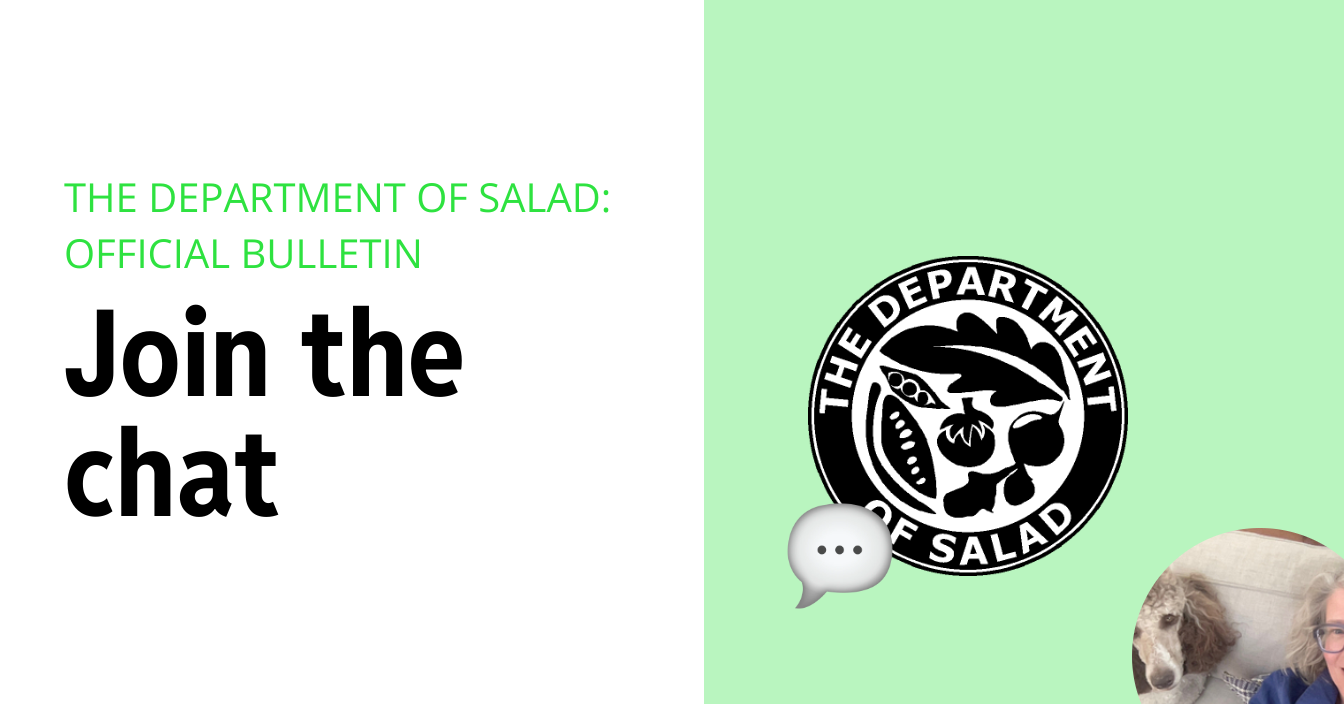 The Department of Salad: Official Bulletin chat