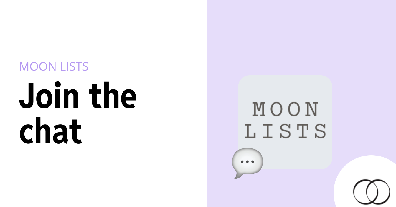 MOON LISTS chat