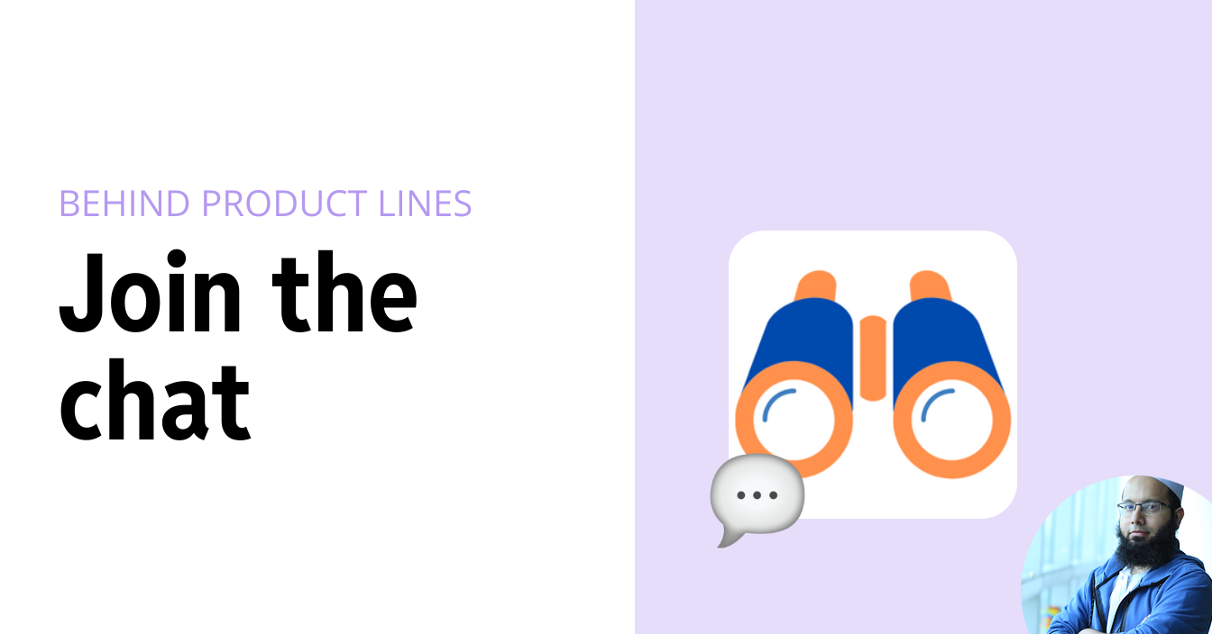Behind Product Lines chat