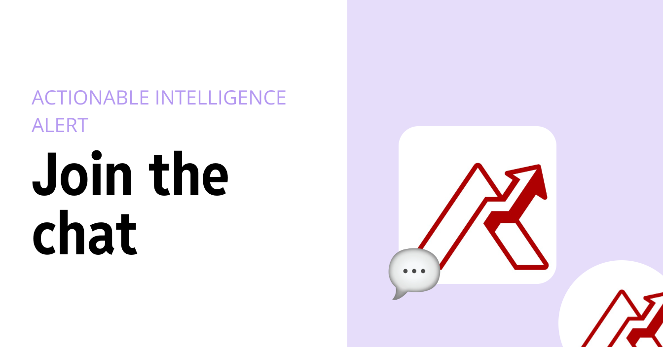 Actionable Intelligence Alert chat