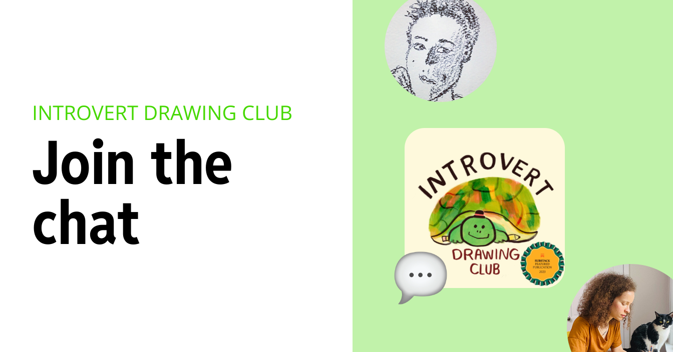 Introvert Drawing Club chat