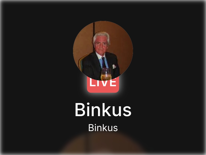 LIVE NOW: Binkus on Substack